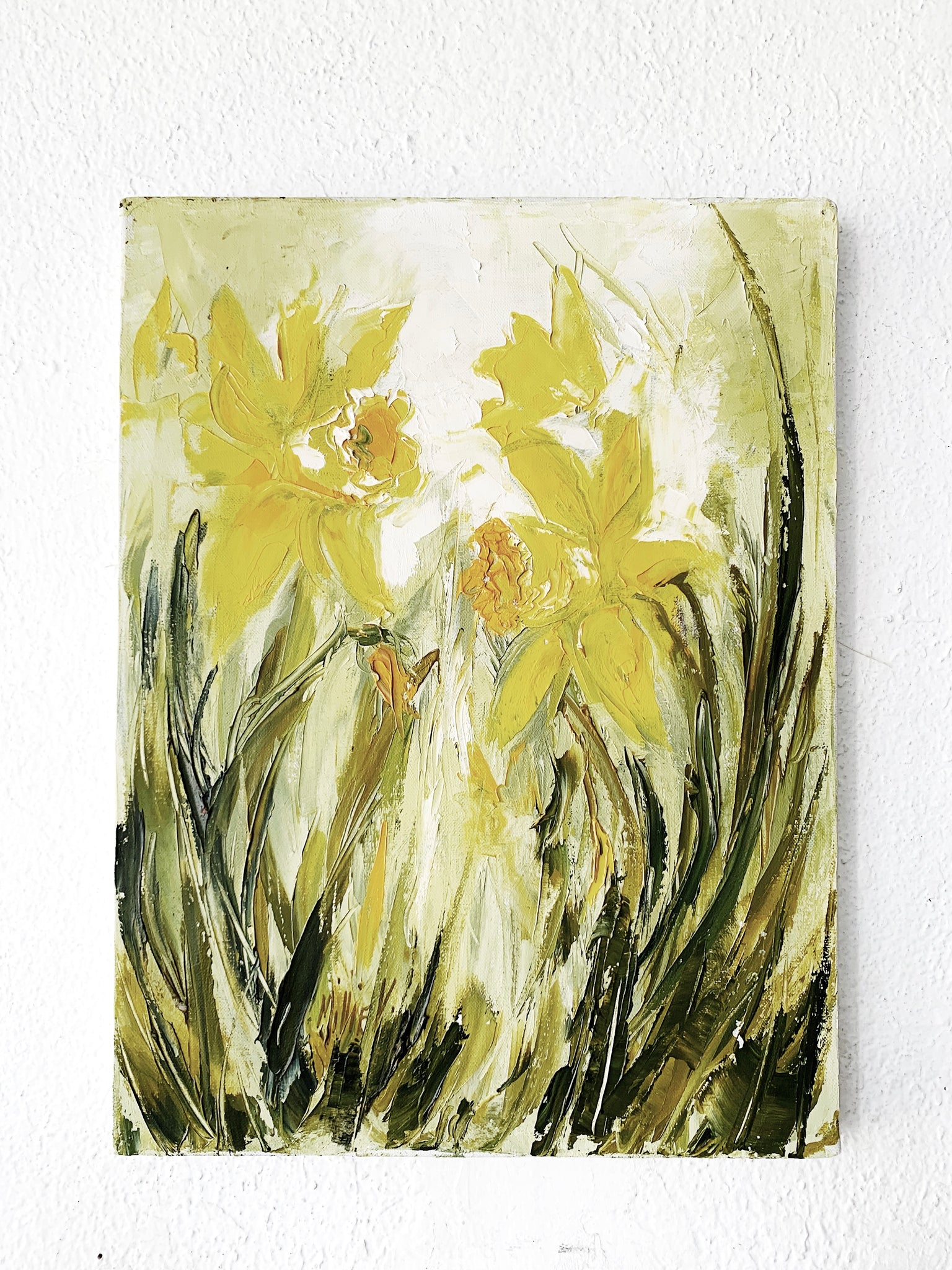 Daffodil Acrylic Painting